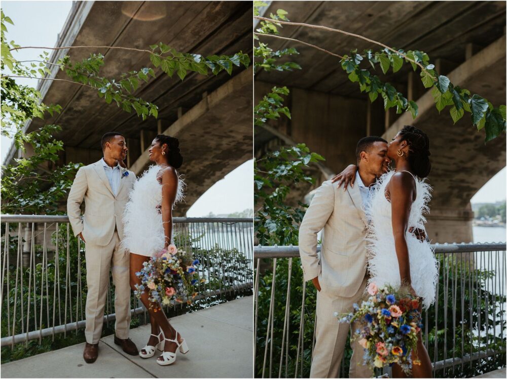 Vibrant Downtown Austin Courthouse Elopement - Jalisa + Demetrius