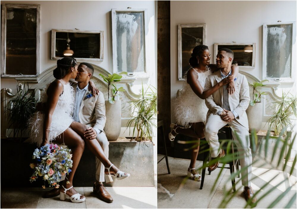 Vibrant Downtown Austin Courthouse Elopement - Jalisa + Demetrius
