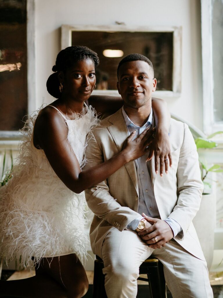 Vibrant Downtown Austin Courthouse Elopement - Jalisa + Demetrius